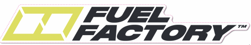 Fuel Factory Black Decal Stickers (2) - 25 pkg